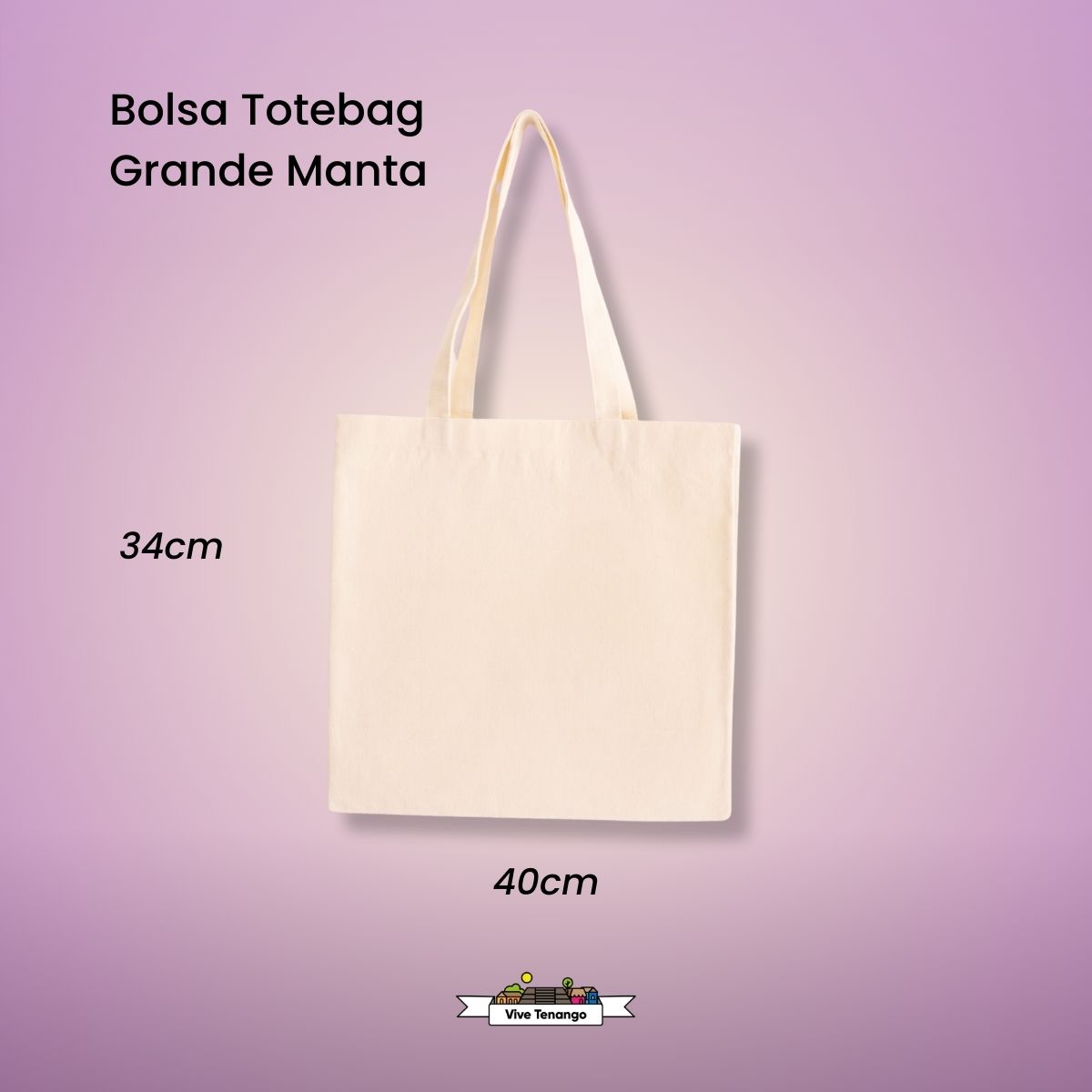 Bolsa Tote Bag Grande • Vive Tenango